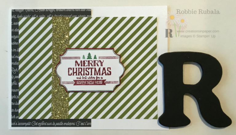 Simple Merry Christmas Card - Creations in Paper