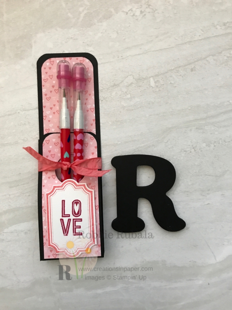 Valentine's Day Pencil Holder - Creations in Paper