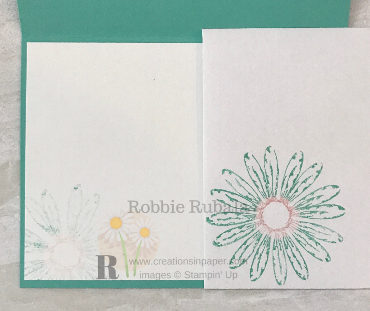Daisy Punch Makes a Great Card - Creations in Paper