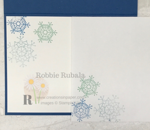 Watercolor Snowflakes Card - Creations in Paper