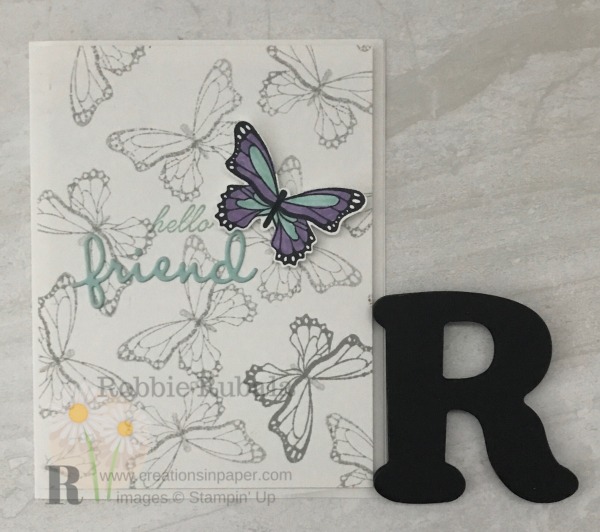 Creating a Stamped Background - Creations in Paper