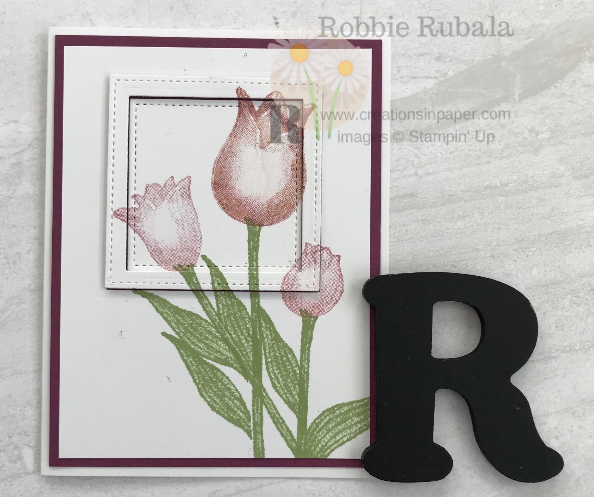 Framed Timeless Tulips - Creations in Paper