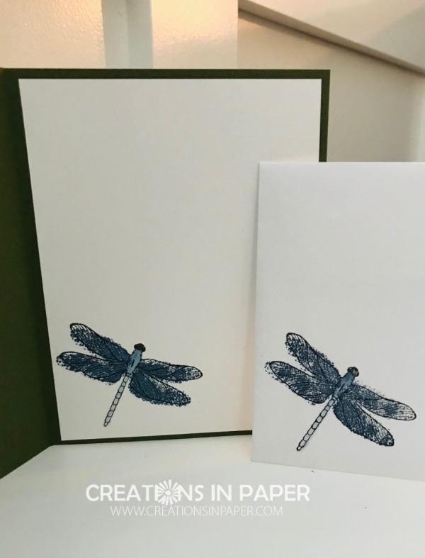Handmade Dragonfly Card - Creations in Paper