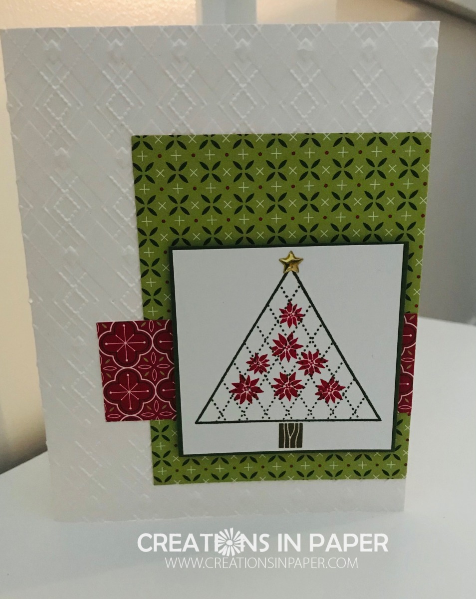 Clean and Simple Christmas Card - Creations in Paper