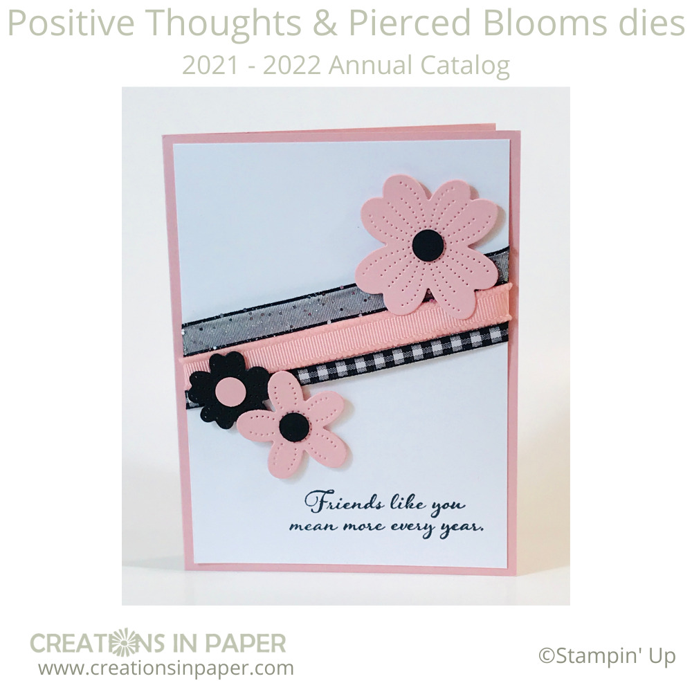 Interesting way to use Ribbon on Cards - Creations in Paper