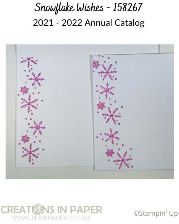 Handmade Snowflake Card - Creations in Paper