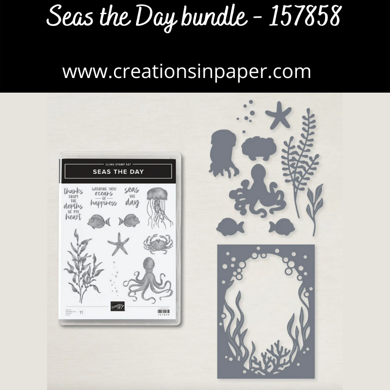 Stampin' Up Seas the Day Scene - Creations in Paper