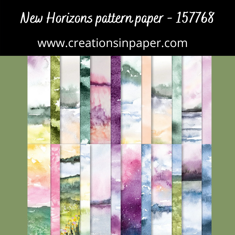 Stampin' Up New Horizons Pattern Paper - Creations in Paper
