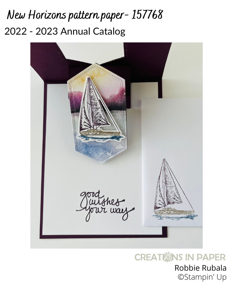 Stampin' Up New Horizons Pattern Paper - Creations in Paper