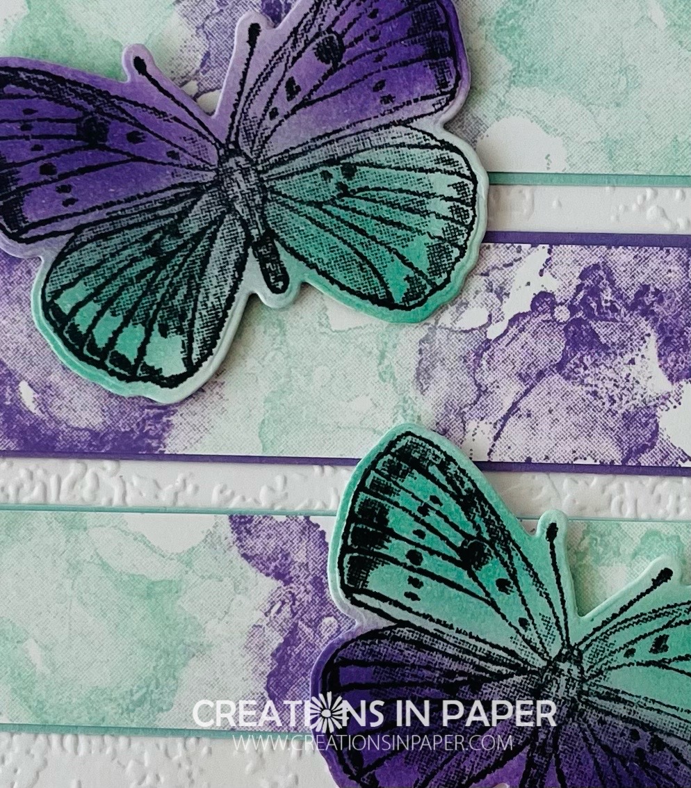 Stampin' Up Artistically Inked for a fun background - Creations in Paper