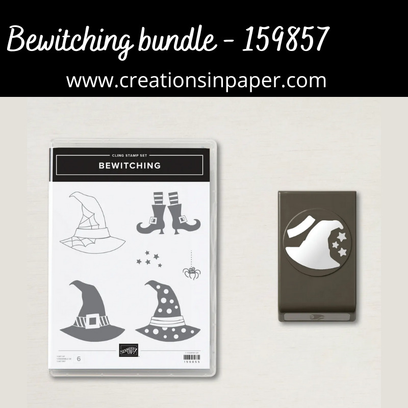 Fun Stampin' Up Bewitching Card - Creations in Paper