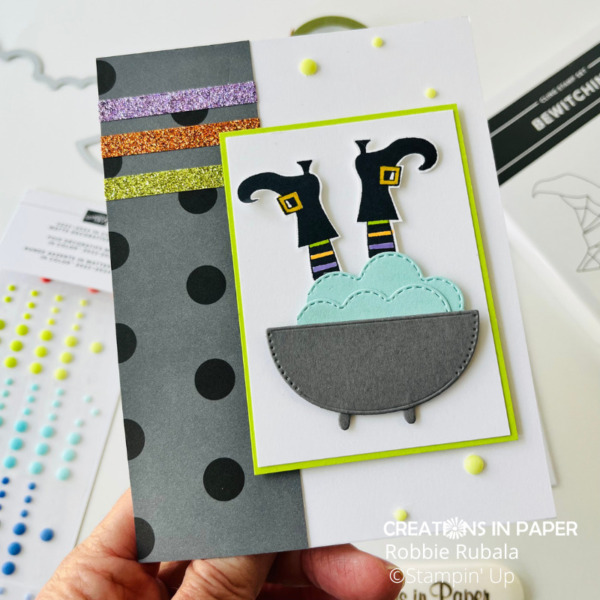 Fun Stampin' Up Bewitching Card - Creations in Paper