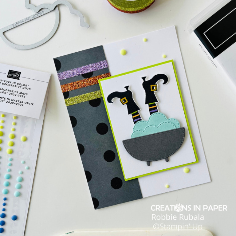 Fun Stampin' Up Bewitching Card - Creations in Paper