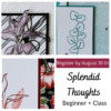 Monochromatic Stampin' Up Splendid Thoughts - Creations in Paper