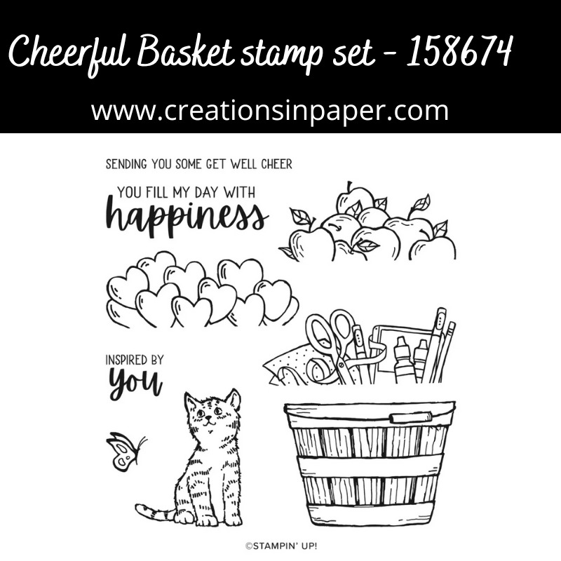 Stampin' Up Cheerful Basket color block - Creations in Paper
