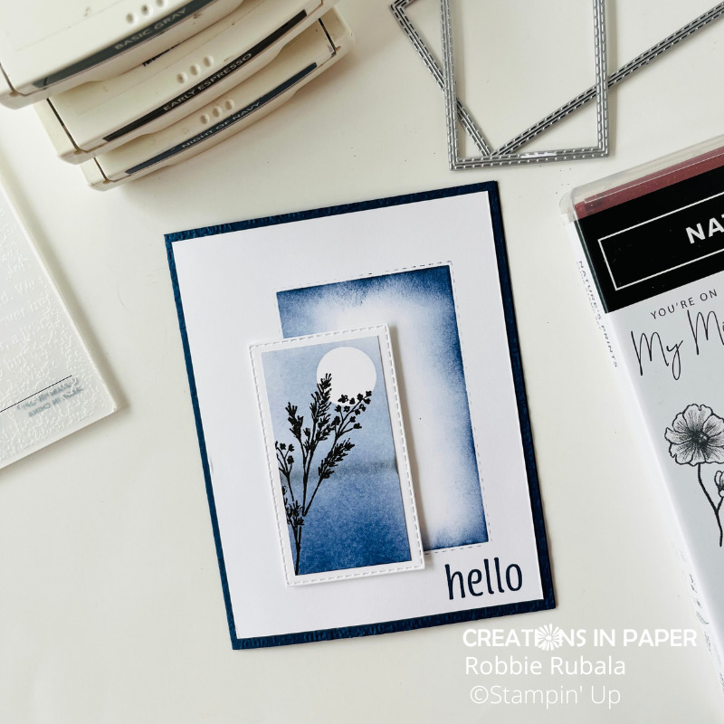 Stampin' Up Nature's Prints color blending idea - Creations in Paper