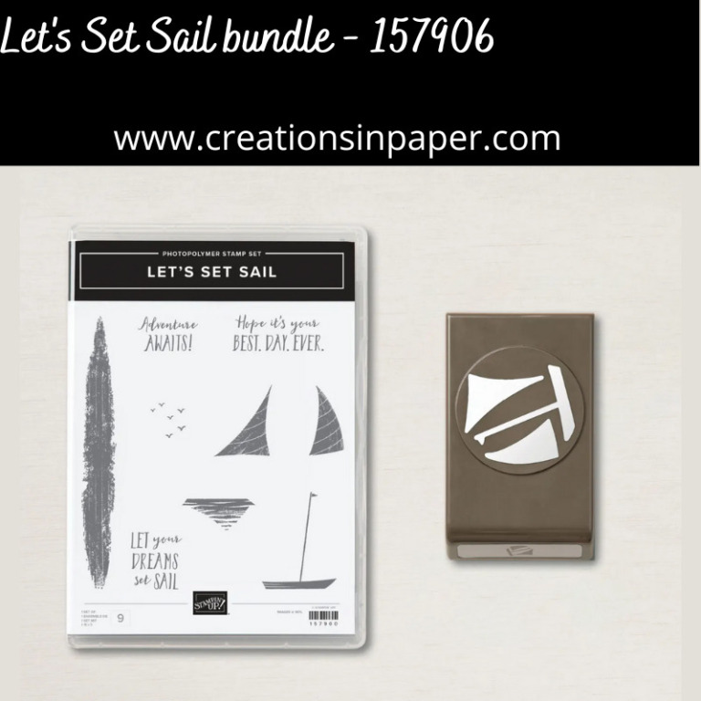 Let's Set Sail Stampin' Up! bundle - Creations in Paper