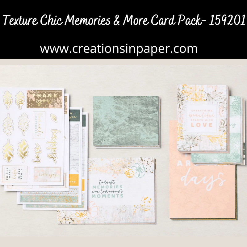 Stampin' Up! Texture Chic Memories and More Thanks for Demonstrator ...