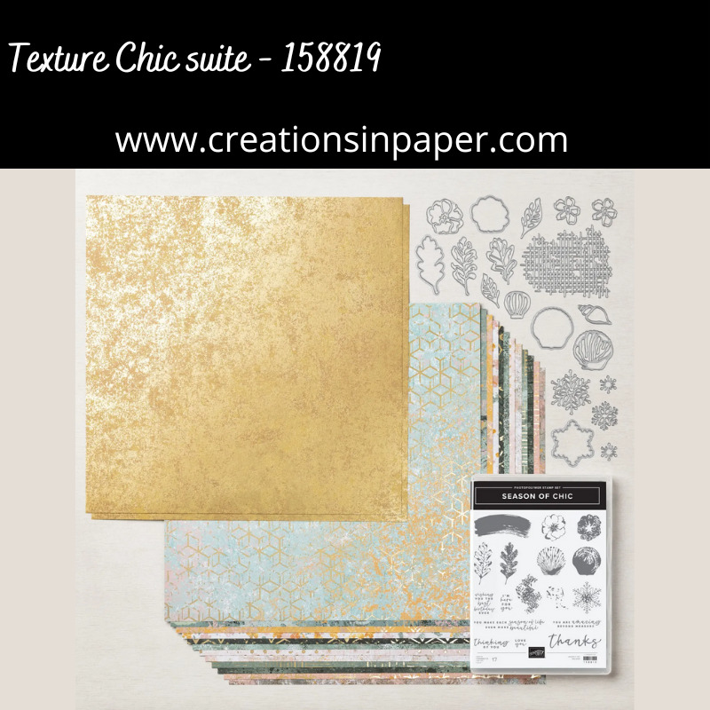 Stampin' Up Texture Chic for Inspirations in Ink blog hop - Creations ...
