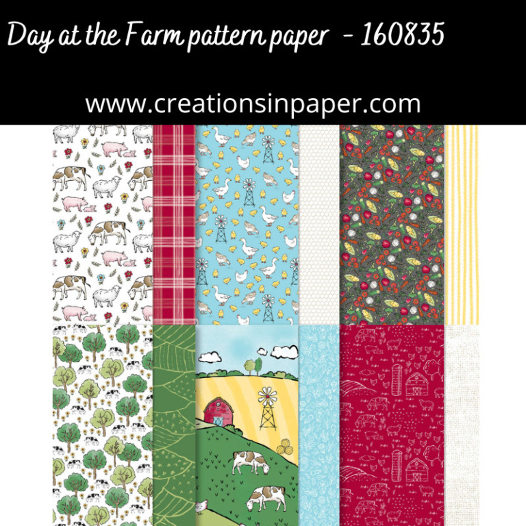 Stampin' Up Day at the Farm Scene - Creations in Paper