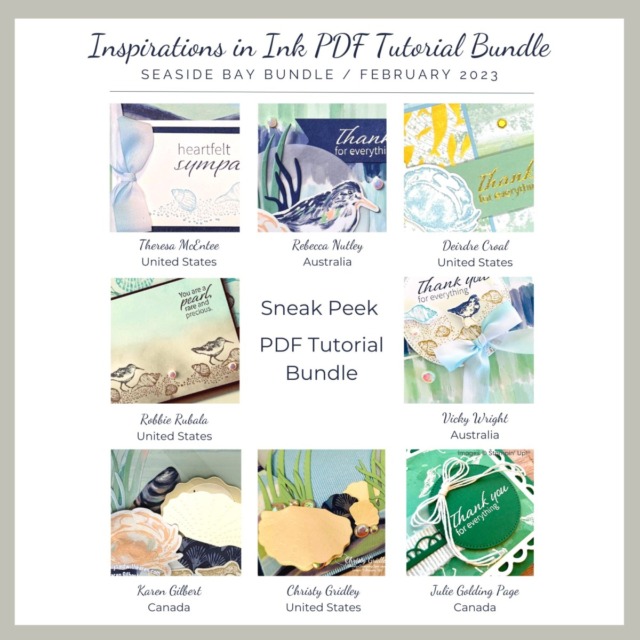 Seaside Bay bundle tutorial - Creations in Paper
