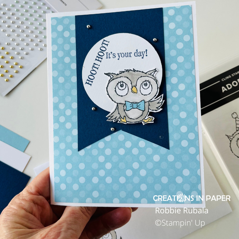 Stampin' Up Adorable Owls Hoot Hoot! - Creations in Paper