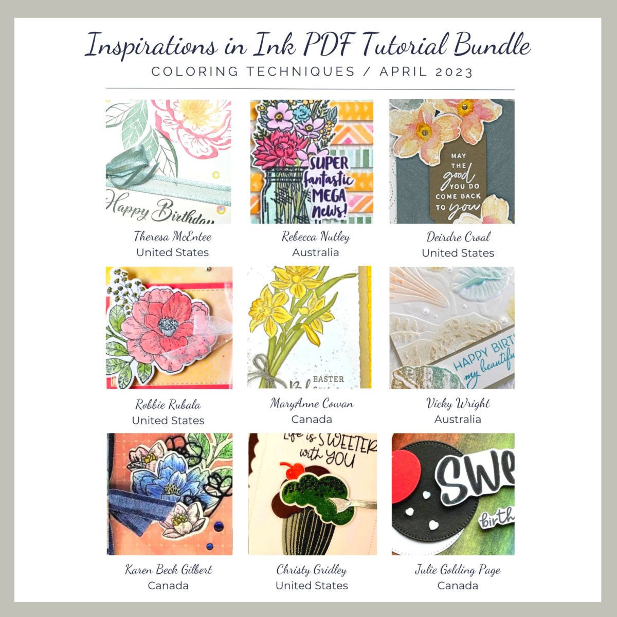 Coloring Techniques Tutorial bundle - Creations in Paper