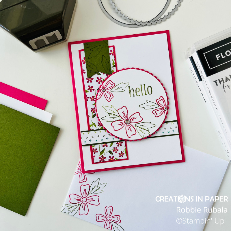 Lovely Melon Mambo Hello from Stampin' Up - Creations in Paper