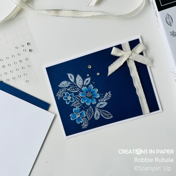 How to color on dark card stock video tutorial - Creations in Paper