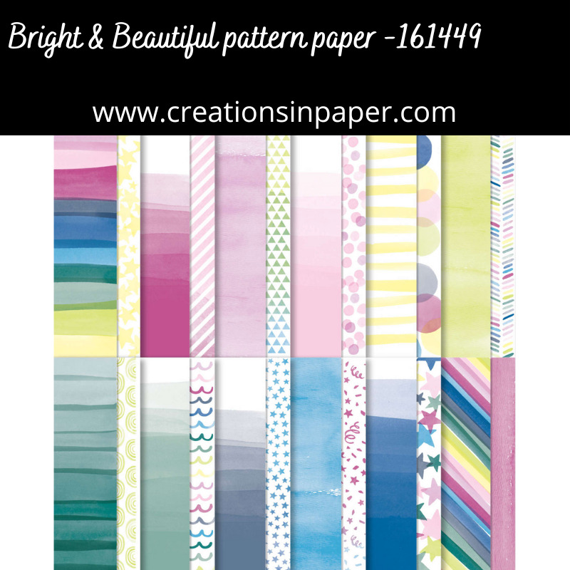 Bright & Beautiful fun card - Creations in Paper