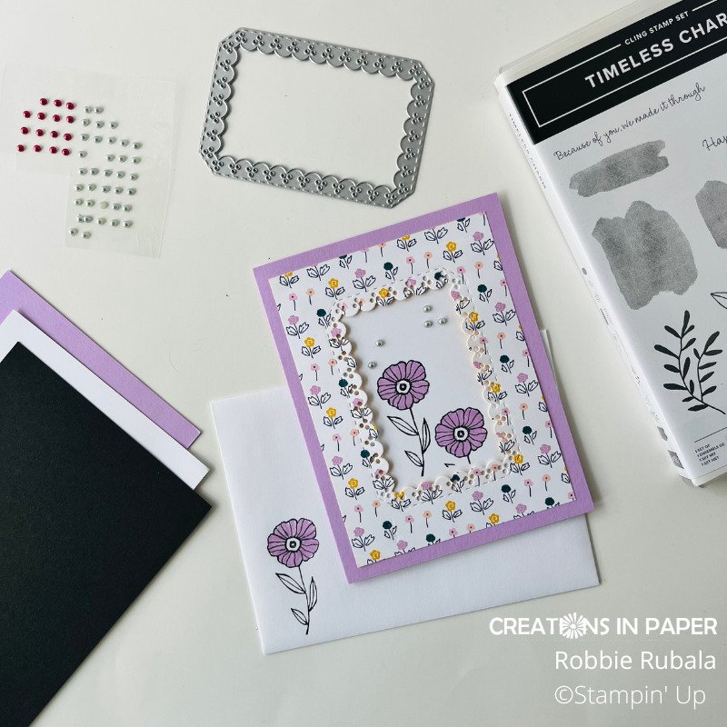 Darling Details dies - 2 cards from 1 die - Creations in Paper