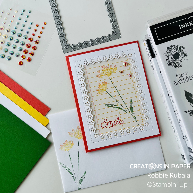 Darling Details dies - 2 cards from 1 die - Creations in Paper