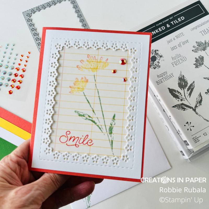 Darling Details dies - 2 cards from 1 die - Creations in Paper