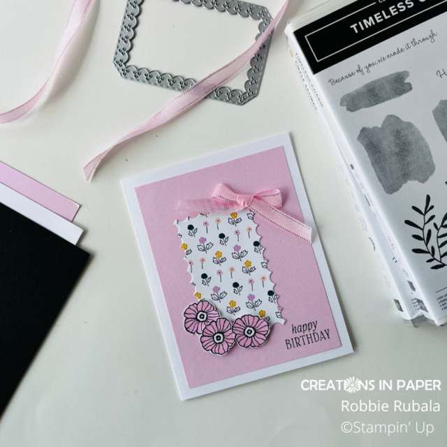 Darling Details dies - 2 cards from 1 die - Creations in Paper