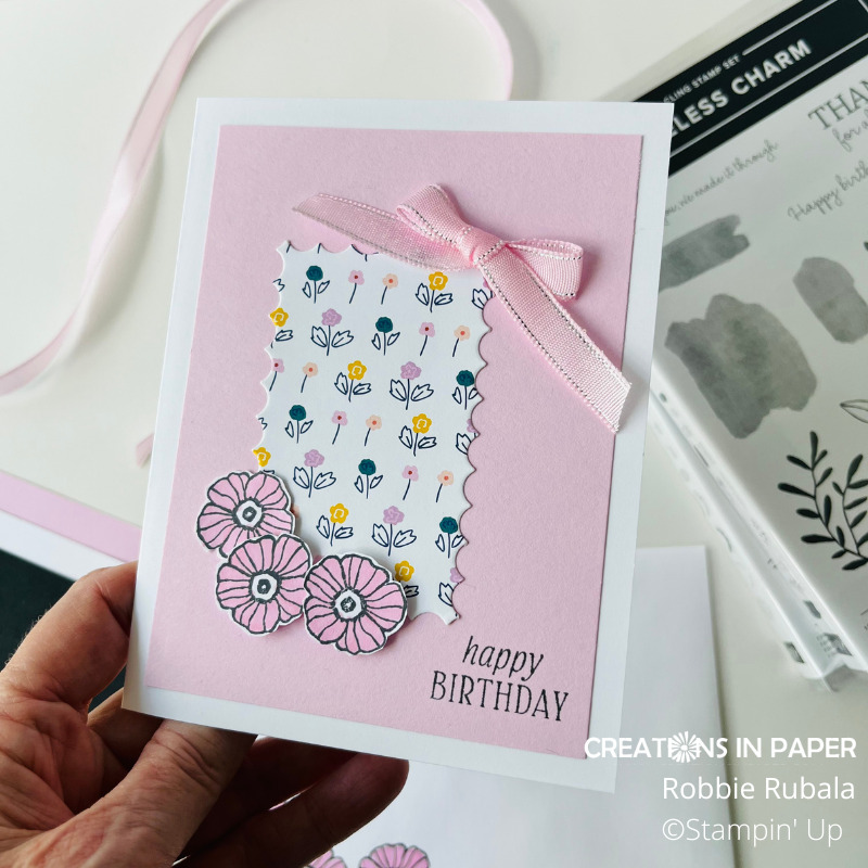 Darling Details dies - 2 cards from 1 die - Creations in Paper