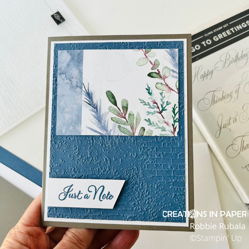 Cards for Winter Meadow card box - Creations in Paper