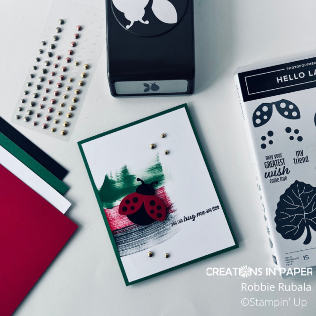 Ink swiping for a fun accent - Creations in Paper