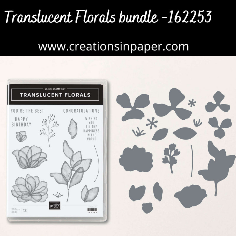 Translucent Florals for Inspiration in Ink blog hop - Creations in Paper