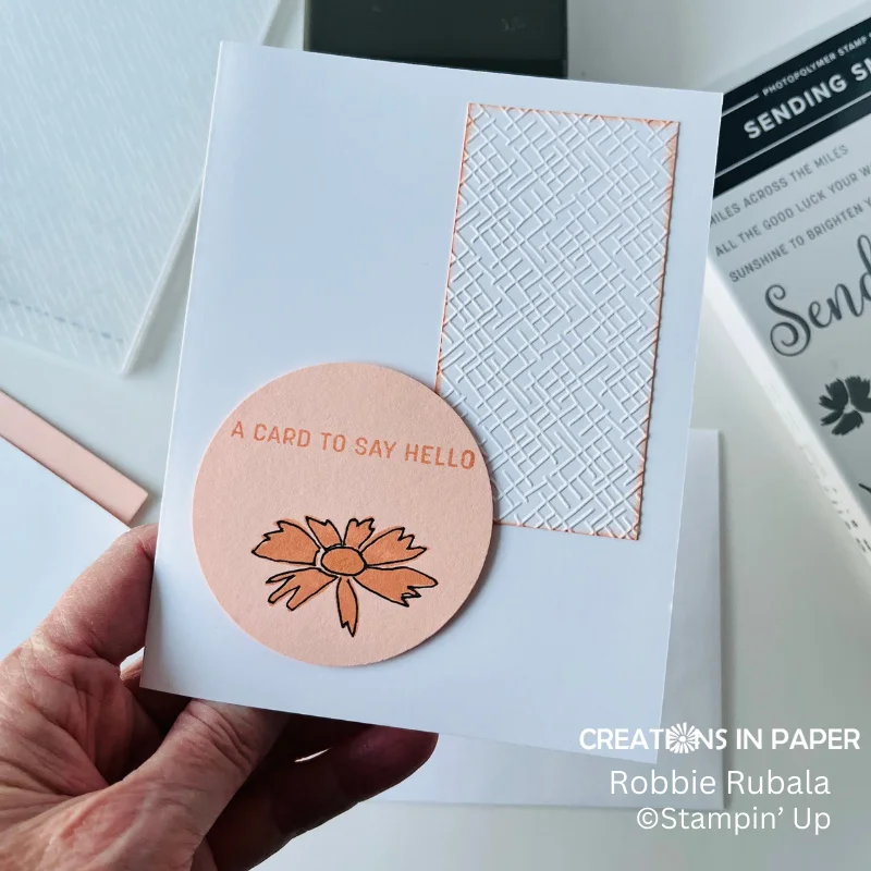 Same layout different hello - Creations in Paper