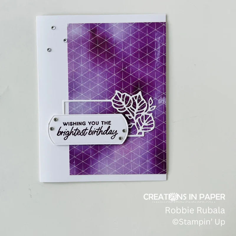Clean & simple Thoughtful Journey birthday - Creations in Paper