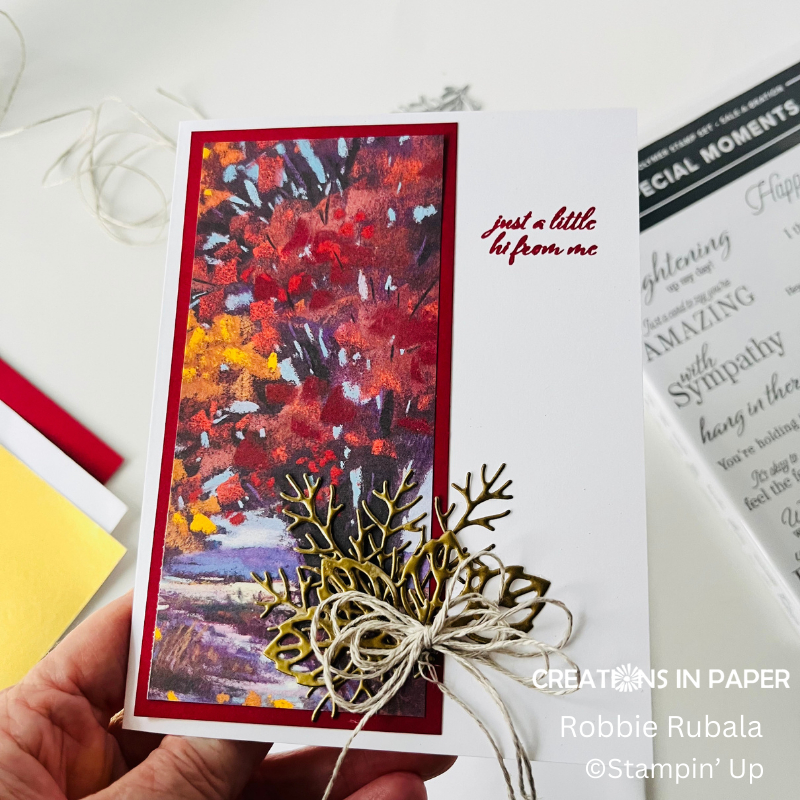Emboss die cuts for a card element - Creations in Paper