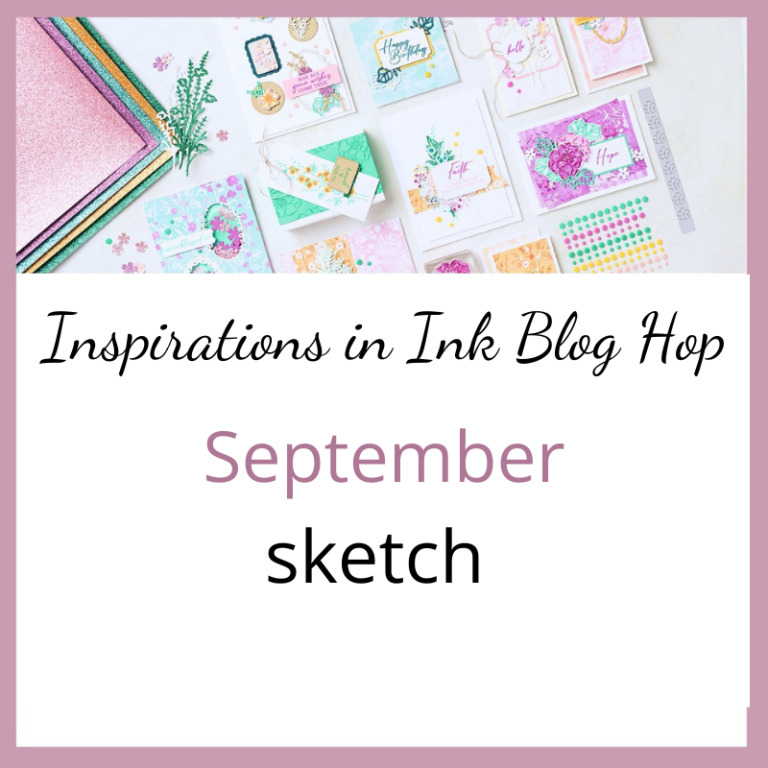 Inspirations in Ink September sketch - Creations in Paper