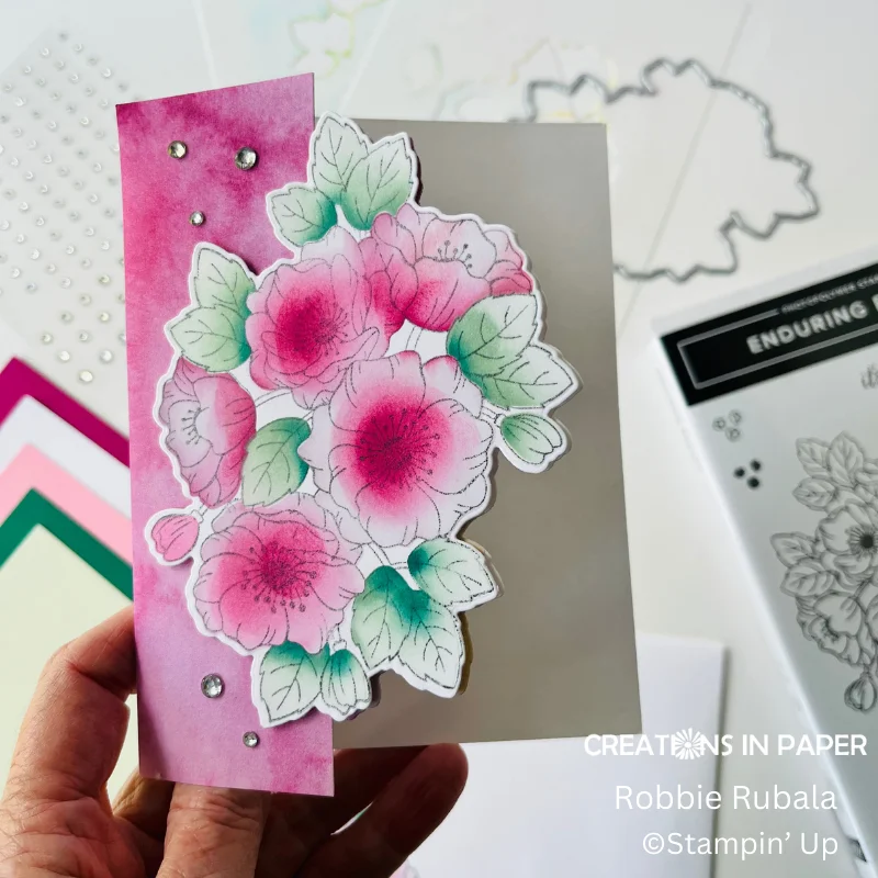 Unique die cut idea with Enduring Beauty - Creations in Paper