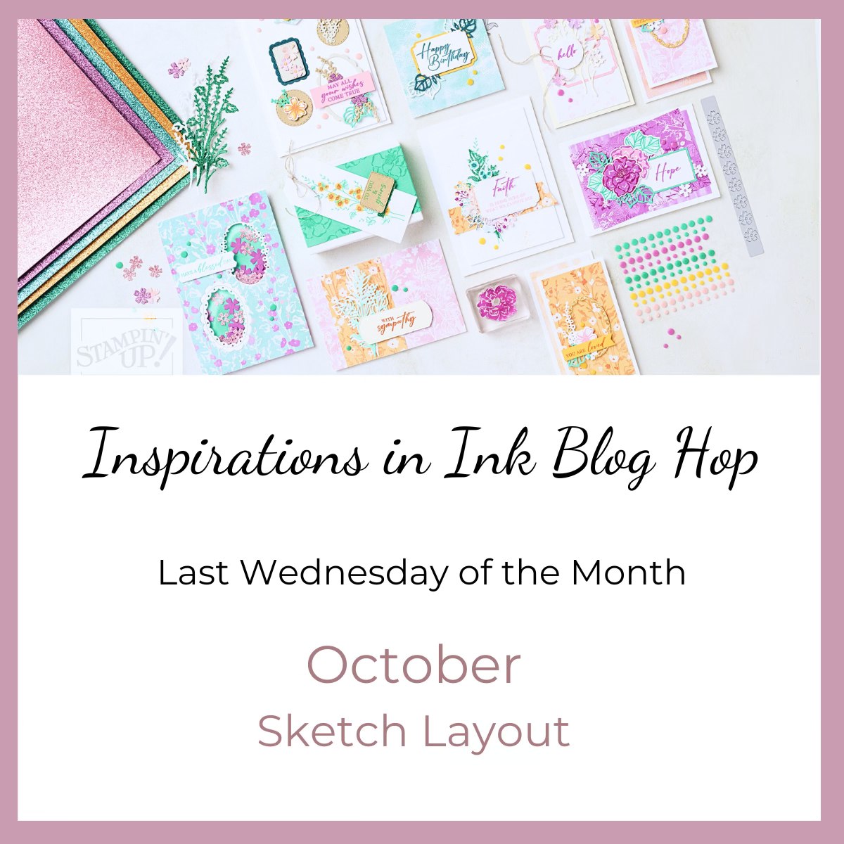 Inspirations in Ink October sketch - Creations in Paper