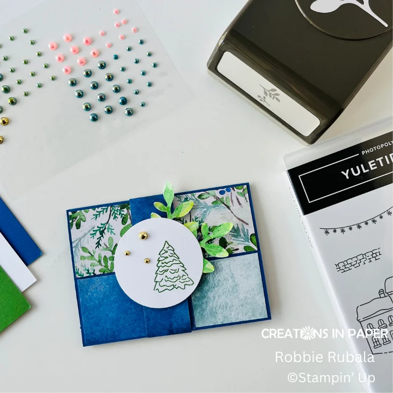 Winter Meadow gift card idea - Creations in Paper