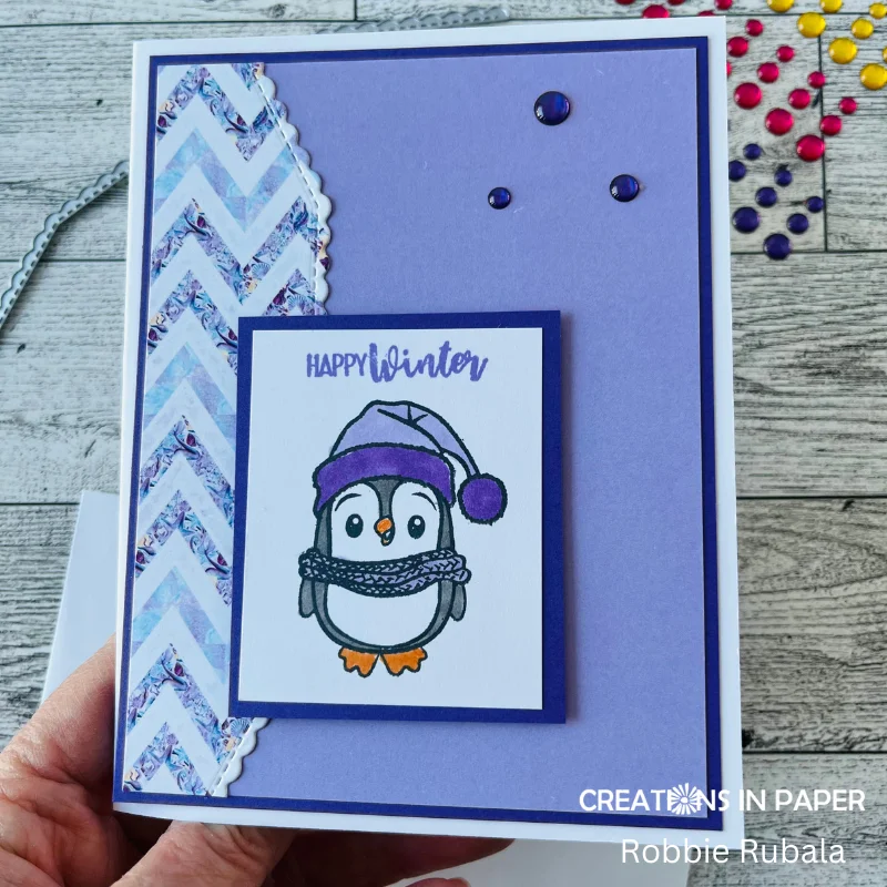 Happy Winter penguin - Creations in Paper