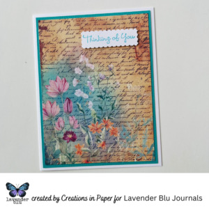 Lavender Blu Watercolor Wildflowers cards - Creations in Paper
