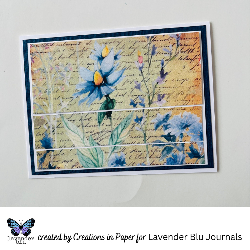 Lavender Blu Watercolor Wildflowers cards - Creations in Paper
