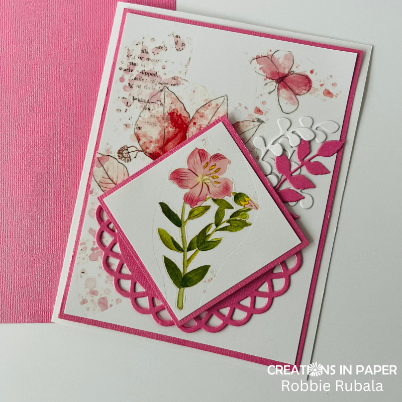 Across the Waves - make your own pattern paper using rub ons ...