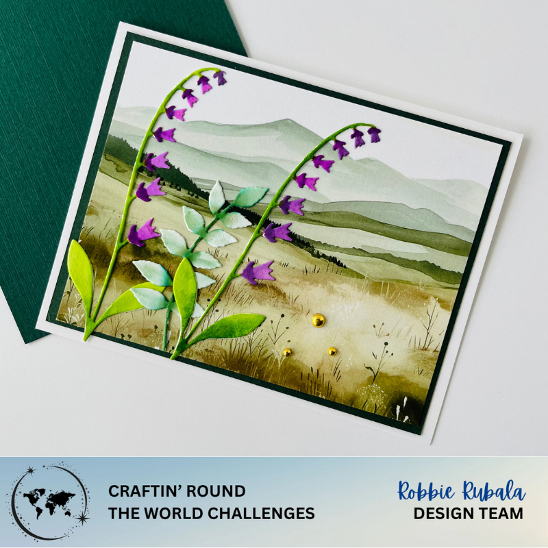 Craftin' Round the World Challenge scene - Creations in Paper